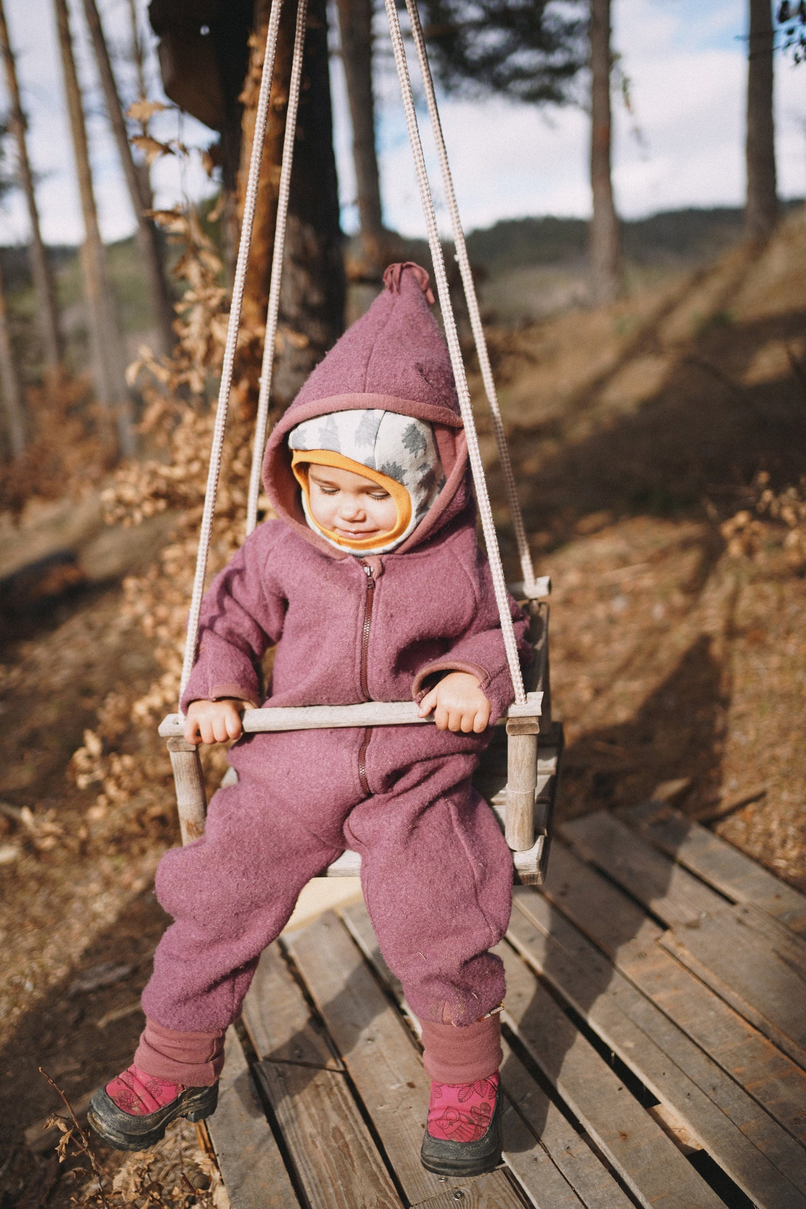Thyme Wollwalk Overall With Dwarf Hood | "grow With Me" Walk Jumper ...