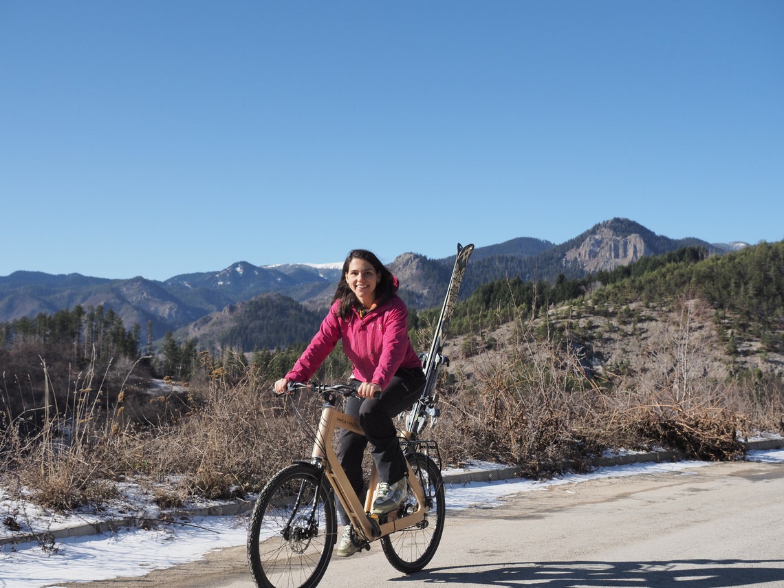 Ski Holder for Bike Transport Skis on Bike Ski Rack for - Etsy