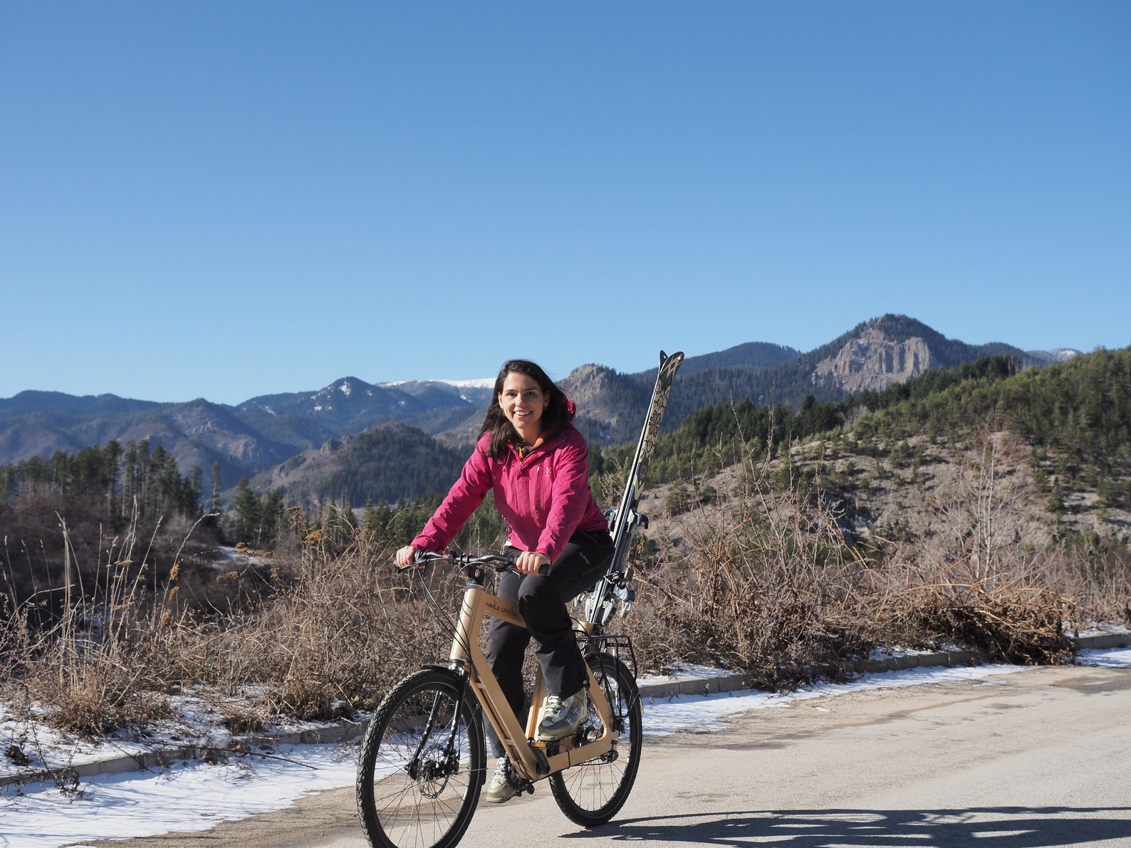 Ski Holder for Bike Transport Skis on Bike Ski Rack for - Etsy