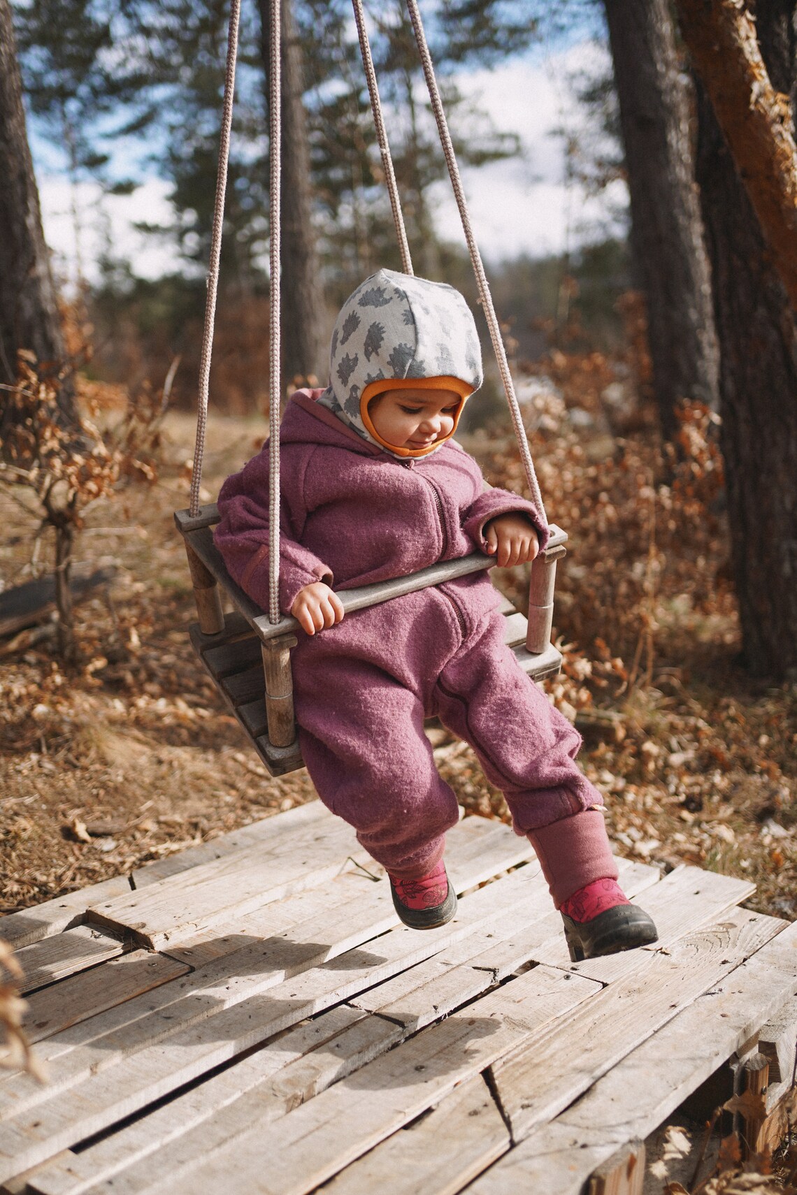 Thyme Wollwalk Overall With Dwarf Hood | "grow With Me" Walk Jumper ...