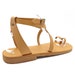 Beige Leather Men Sandals, Double Toe Ring Sandals, Greek Leather ...