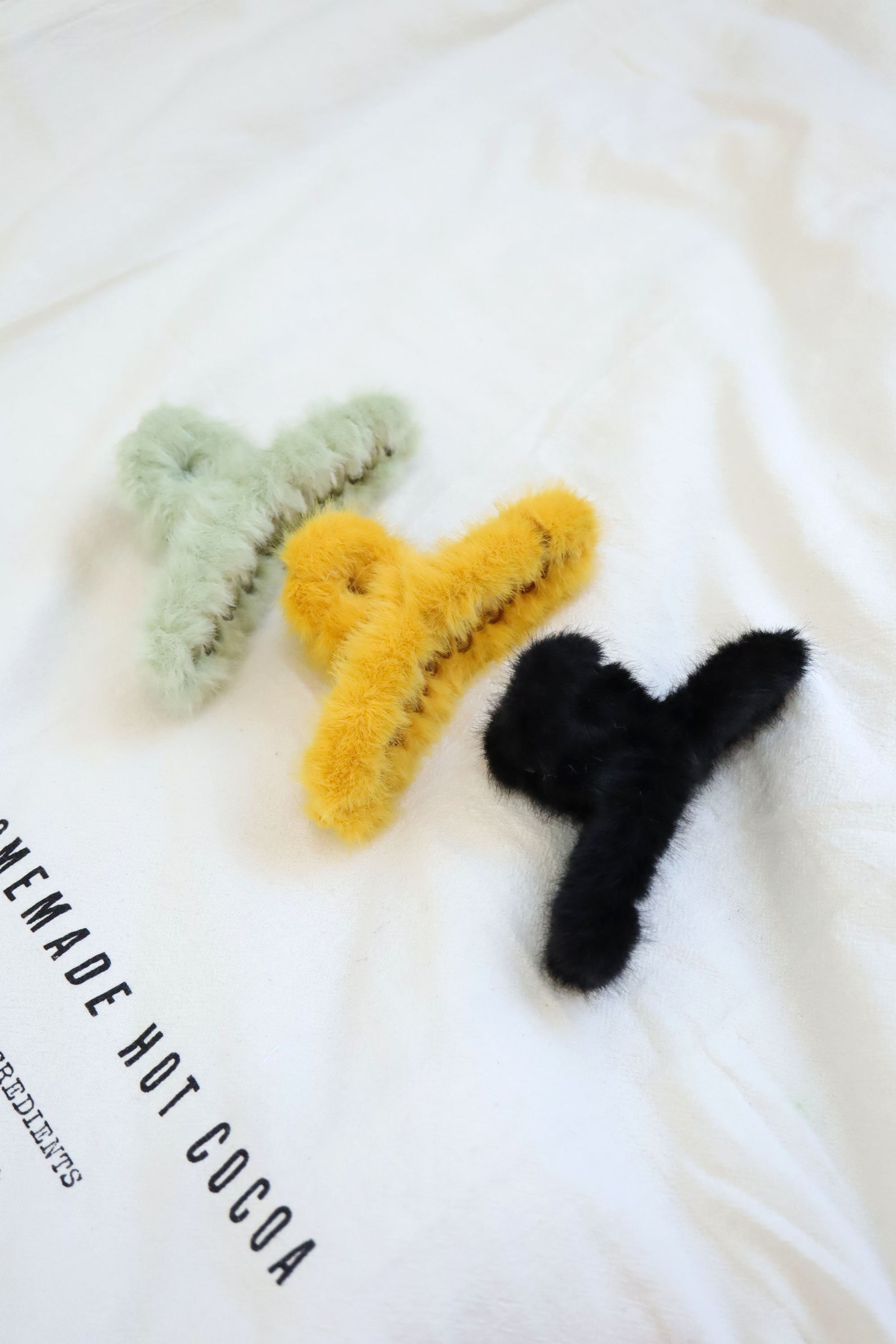 Vegan Fur Fuzzy S Curve Large Hair Claw Clip 6Colors | Etsy