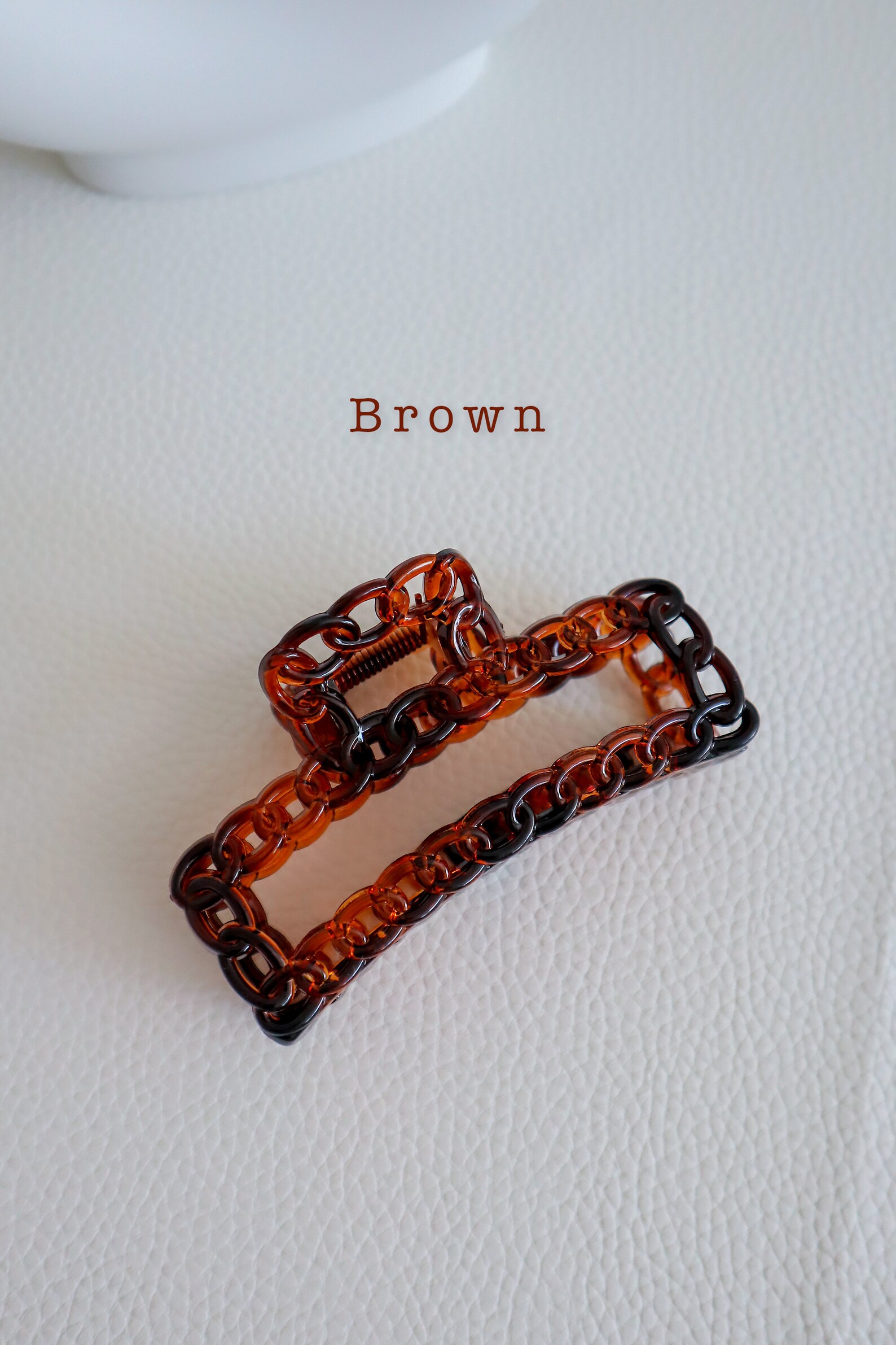 Chain Linked Shaped Square Large Hair Claw Clip 4 Colors | Etsy