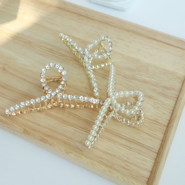 Diamond Hair Clip - Etsy