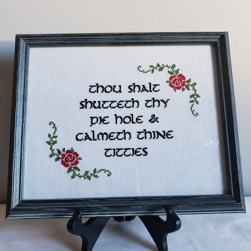 Rude Cross Stitch Pattern - Etsy UK