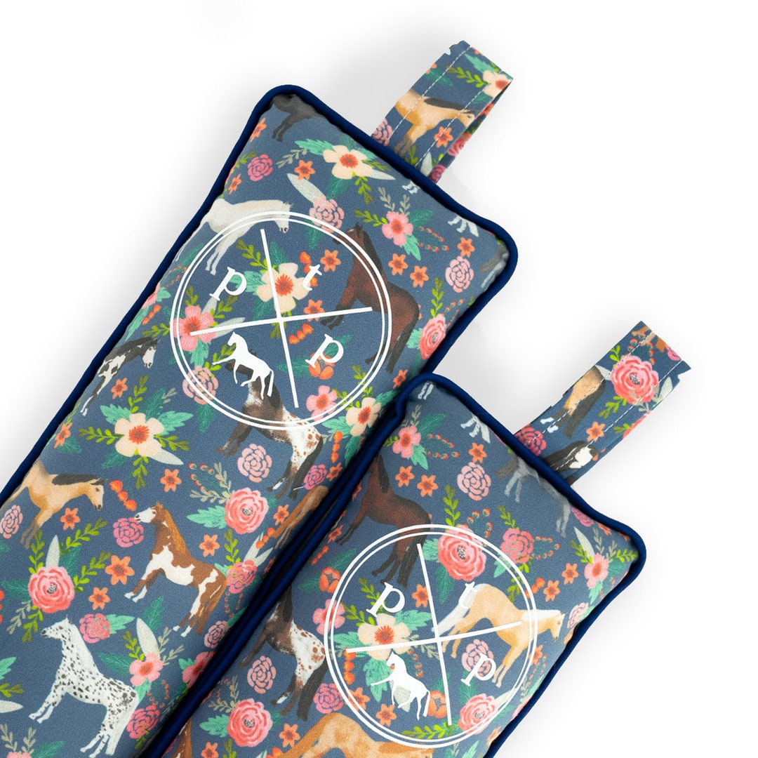 Floral Horse navy Boot Stuffer Boot Tree Fabric Boot - Etsy