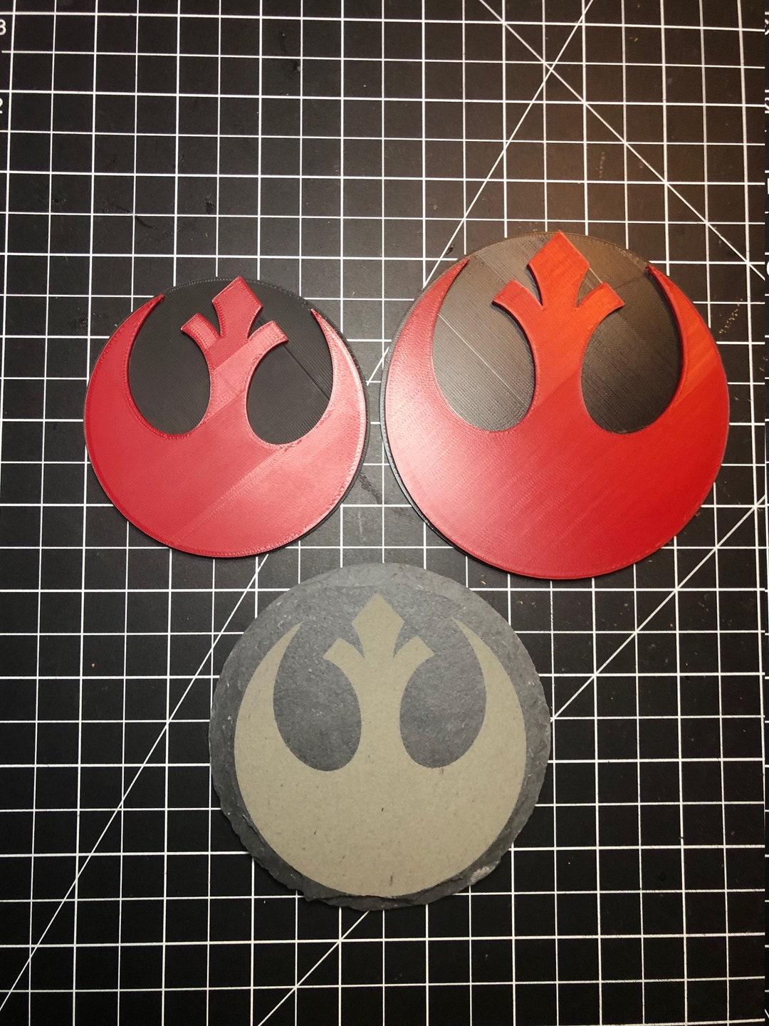Star Wars Inspired Rebel Coasters Set of 6 With Holder Choose Your Size ...