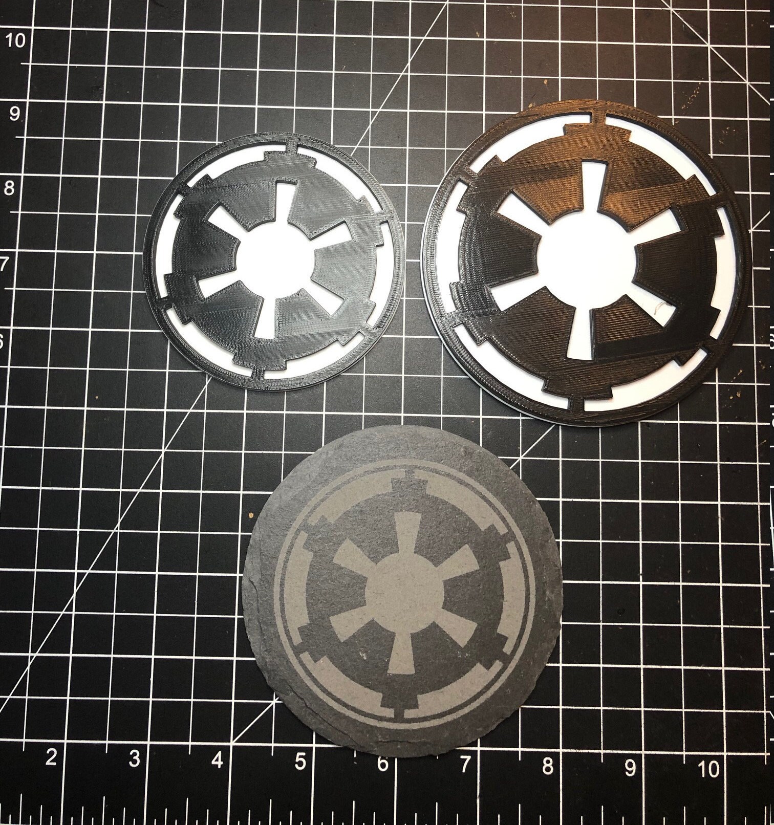 Star Wars Inspired Imperial Coasters Set of 6 With Holder - Etsy