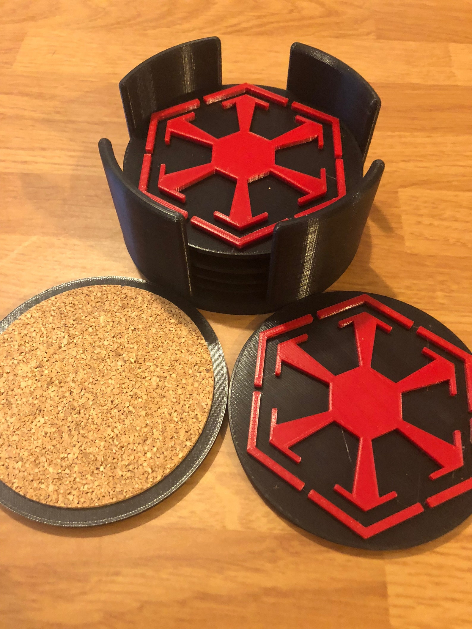 Star Wars Inspired Sith Coasters Set of 6 With Holder Choose | Etsy