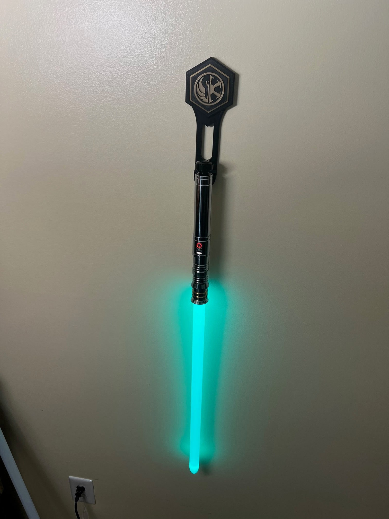 Lightsaber Wall Mount Choose Your Symbol - Etsy
