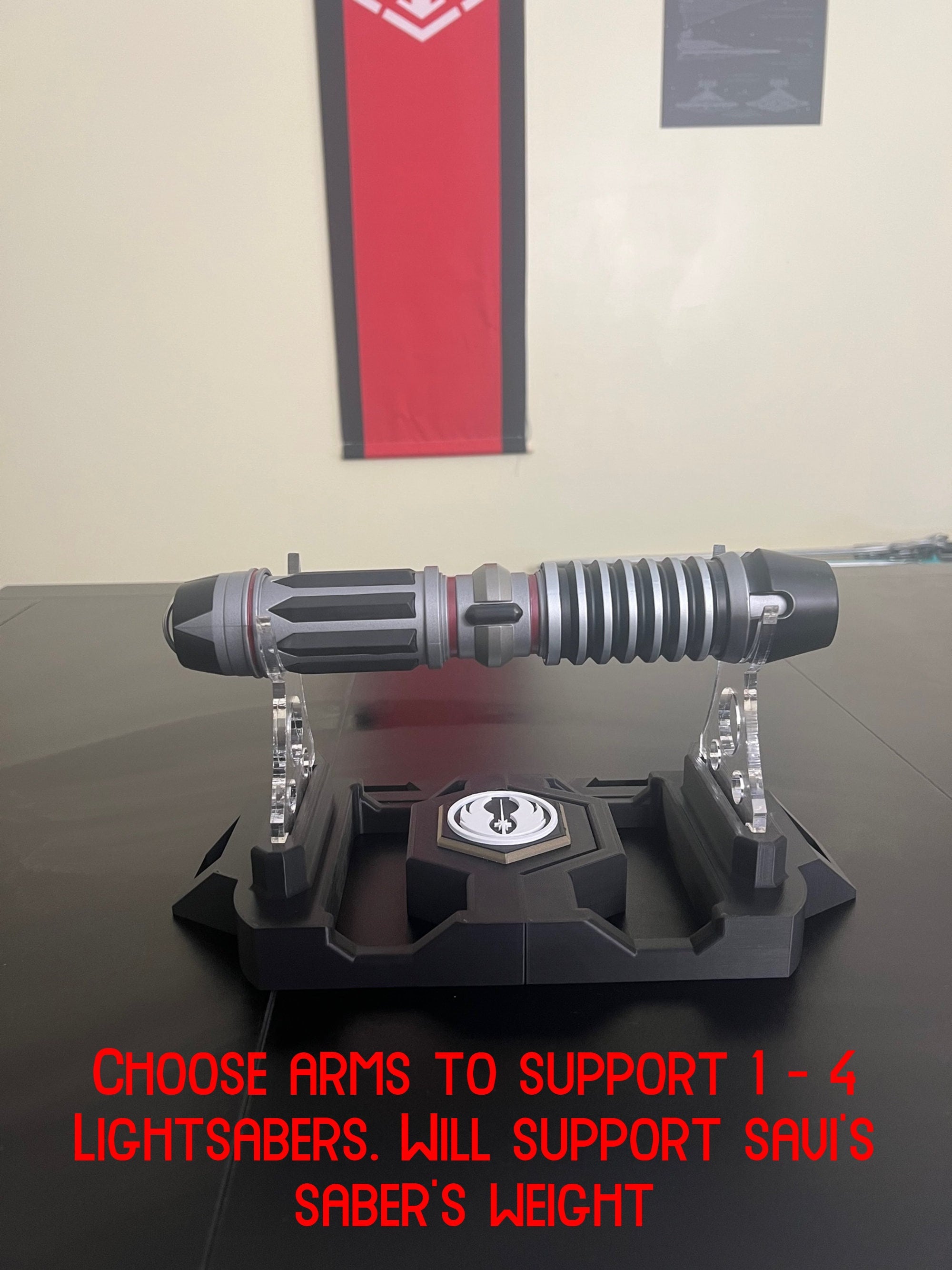 Split Lightsaber Stand Choose Your Symbol - Etsy