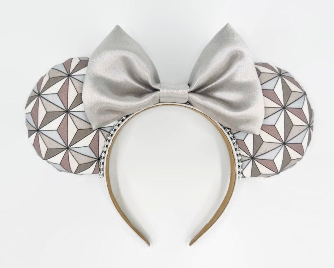 Spaceship Earth Mouse Ears Headband Epcot Ears Spaceship Earth Ears - Etsy