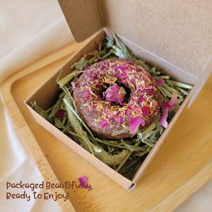 Rose & Calendula Flavored Bunny Flower Donut Molar Chew Treat (set of 2 ...