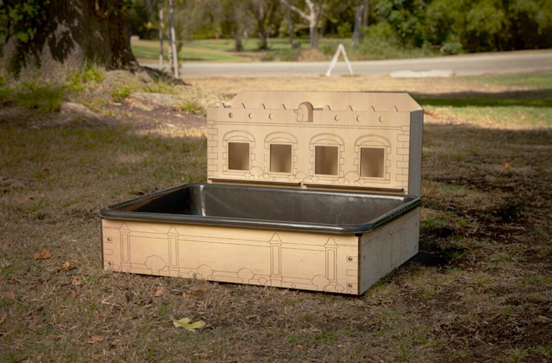 Large Rabbit Hay Feeder With Litter Box X-large Wide Entry Bunny Nom ...