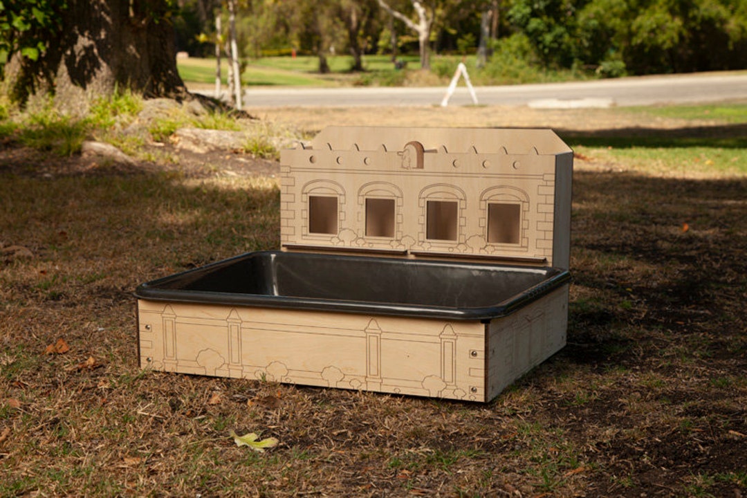 Bunny Rabbit Hay Feeder Litter Box Combo X-large Wide Entry Bunny Nom ...