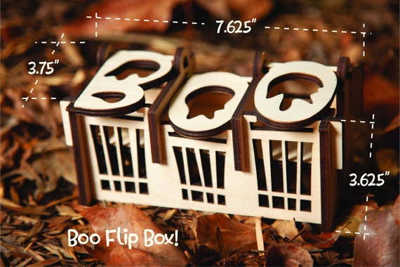 Halloween Trick or Treat Series Boo Flip Box. Bunny Enrichment - Etsy