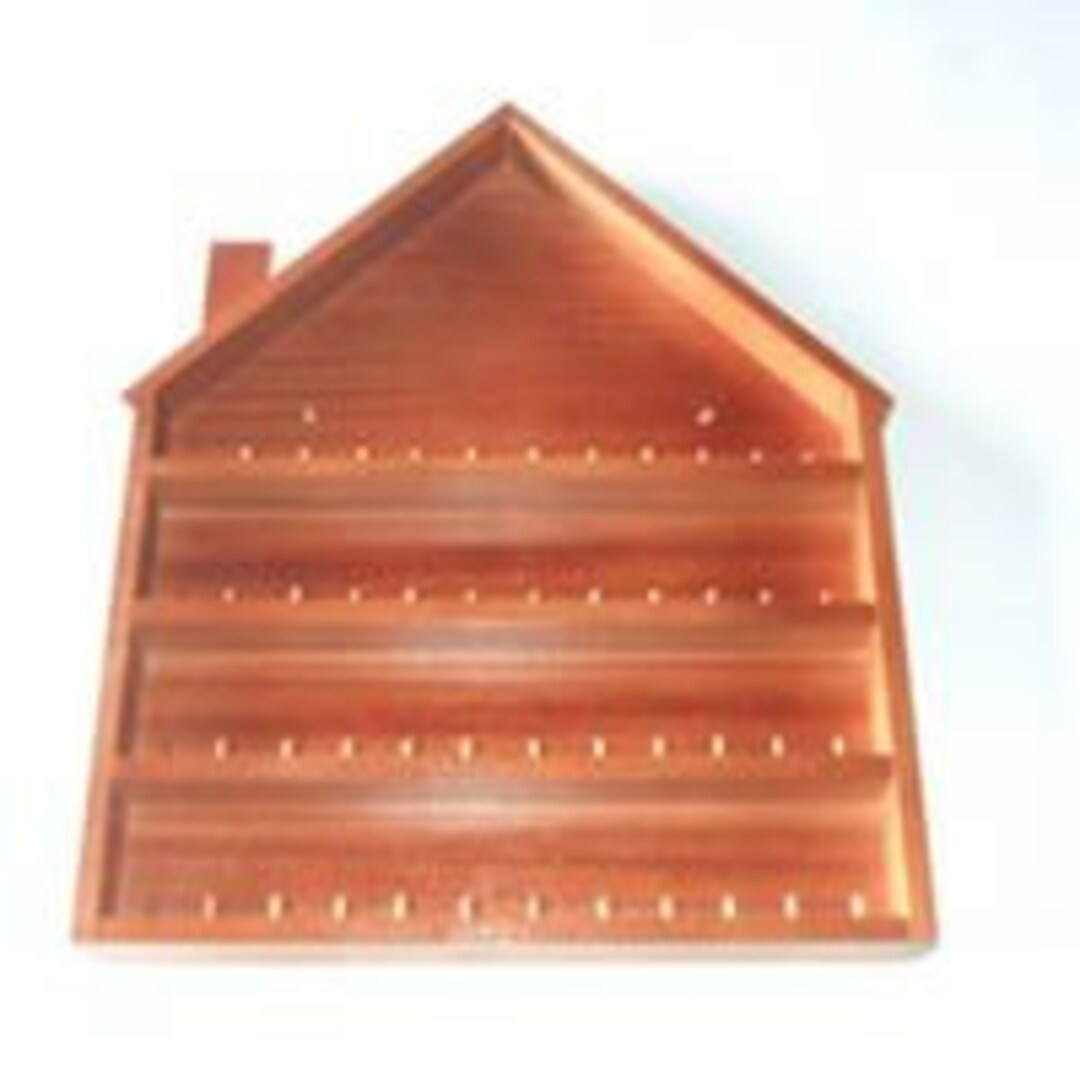 48pc House Wooden Thimble Display Rack Mahogany Finish - Etsy