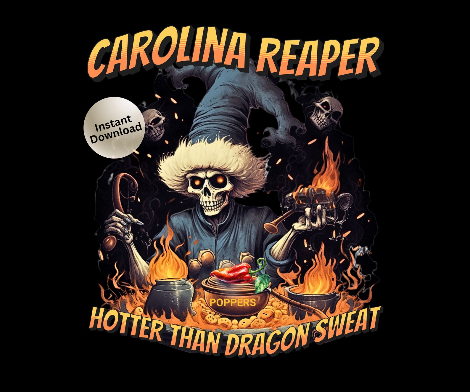 HALLOWEEN POTLUCK, Carolina Reaper, Hotter Than Dragon Sweat Master ...