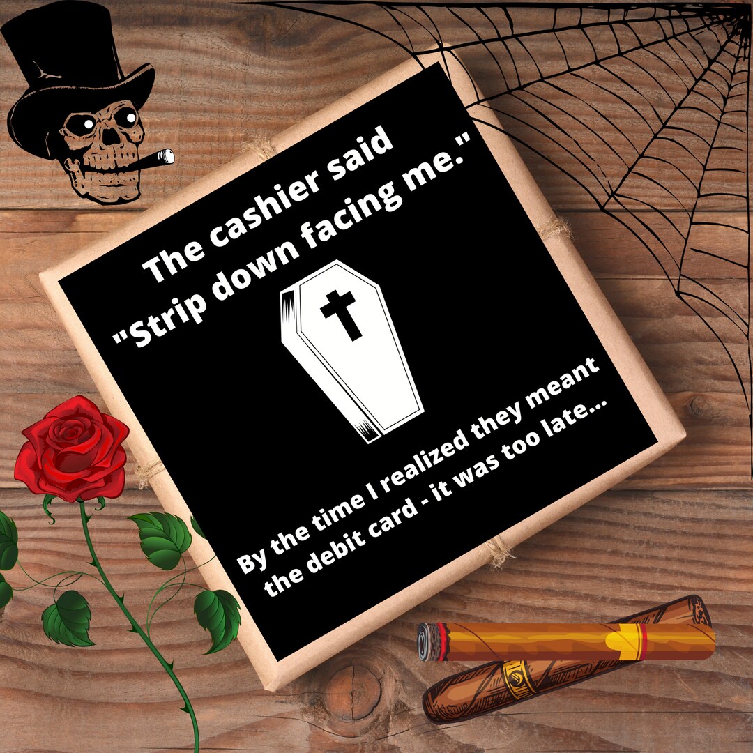 STICKER Strip Down Facing Me. Funny Debit Card Credit - Etsy