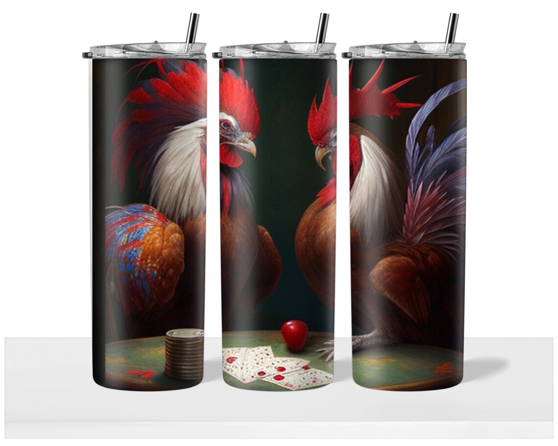 BARNYARD CHICKENS - Roosters Playing Poker After Hours on the Farm ...