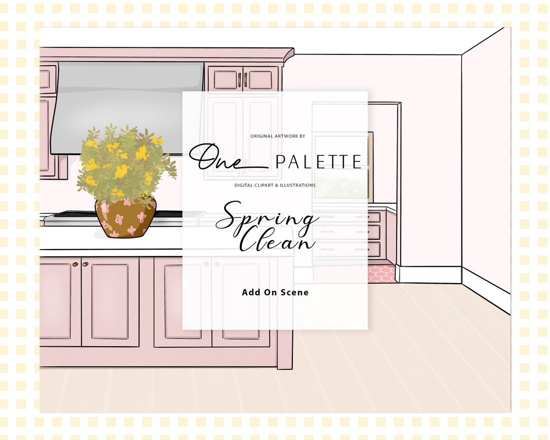 Spring Clean Add on Scene Clipart Commercial Use - Etsy