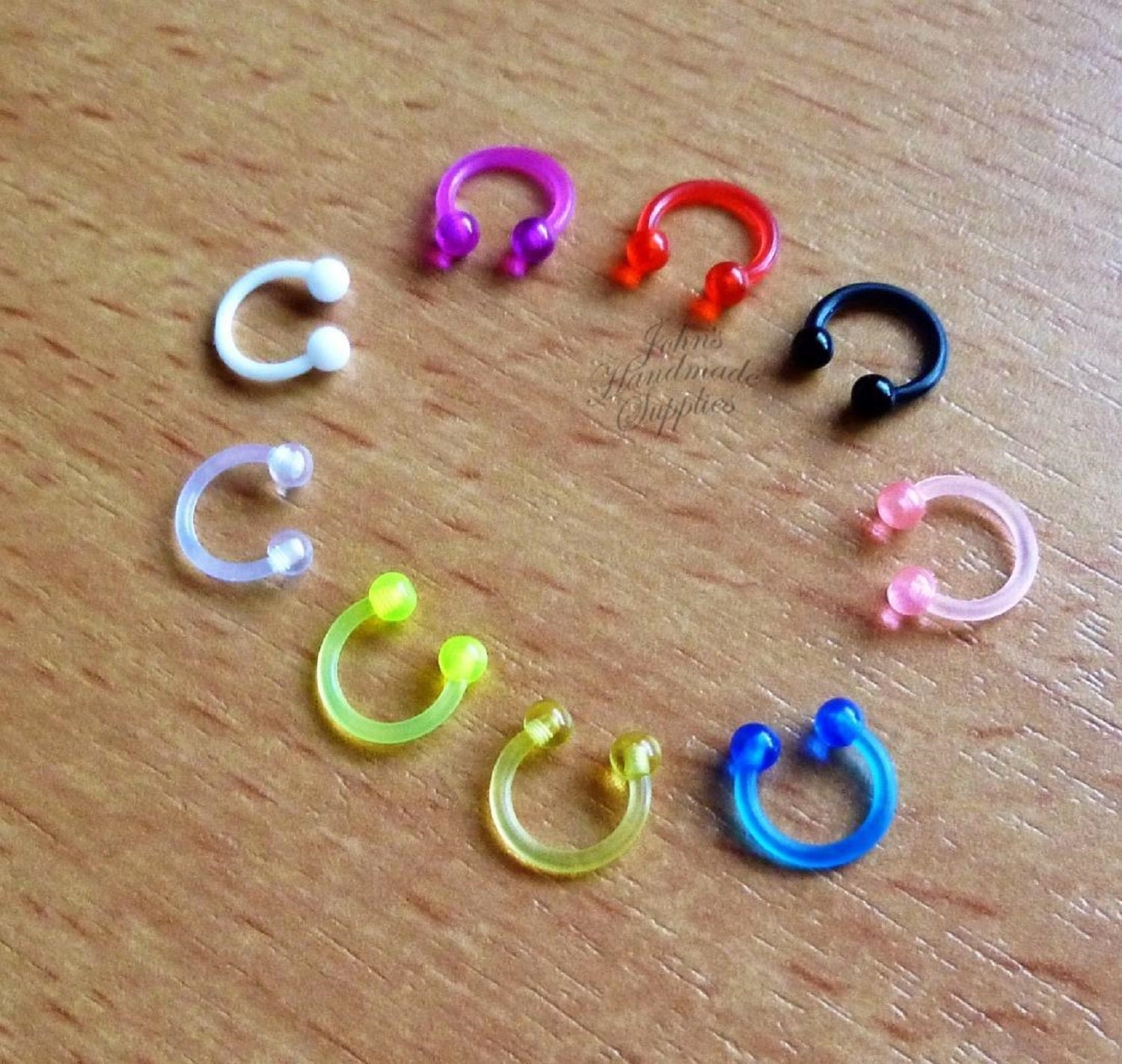 16g Jelly Candy Color Flexible Retainer Ball Barbell Horseshoe - Etsy ...