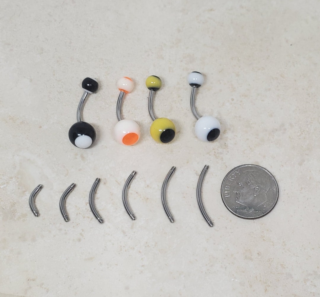 14G DIYI Short Long Belly Button Rings/navel Jewelry/belly - Etsy
