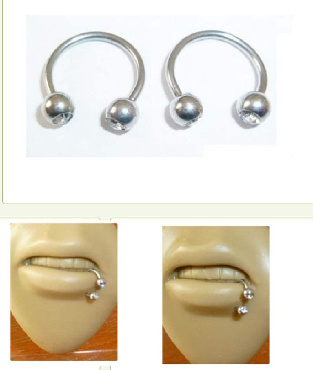 Lip Piercing Angel Bites