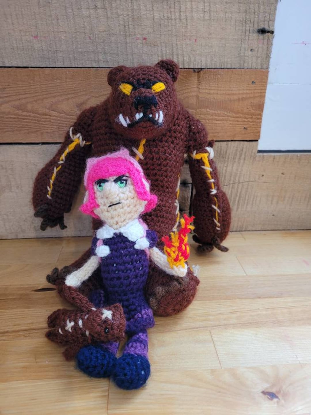 League of Legends Inspired Plushie Champion and Her Bear - Etsy