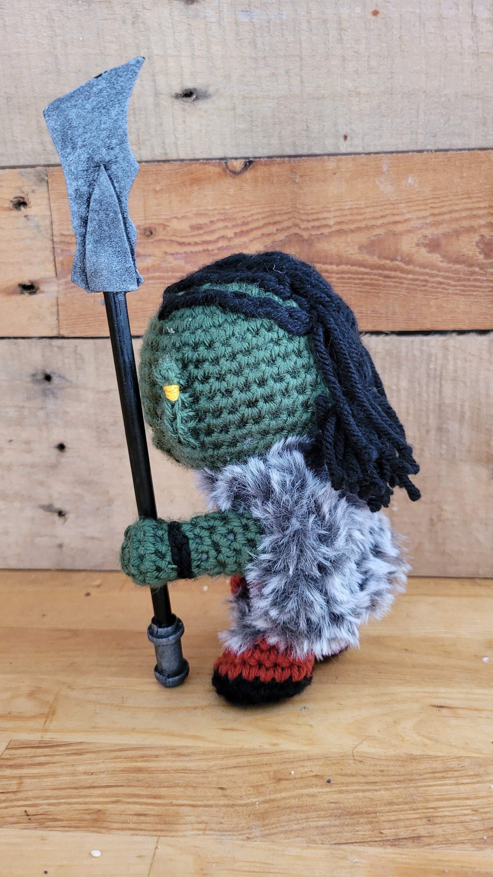 OOAK Orc Warrior Plushie - Etsy
