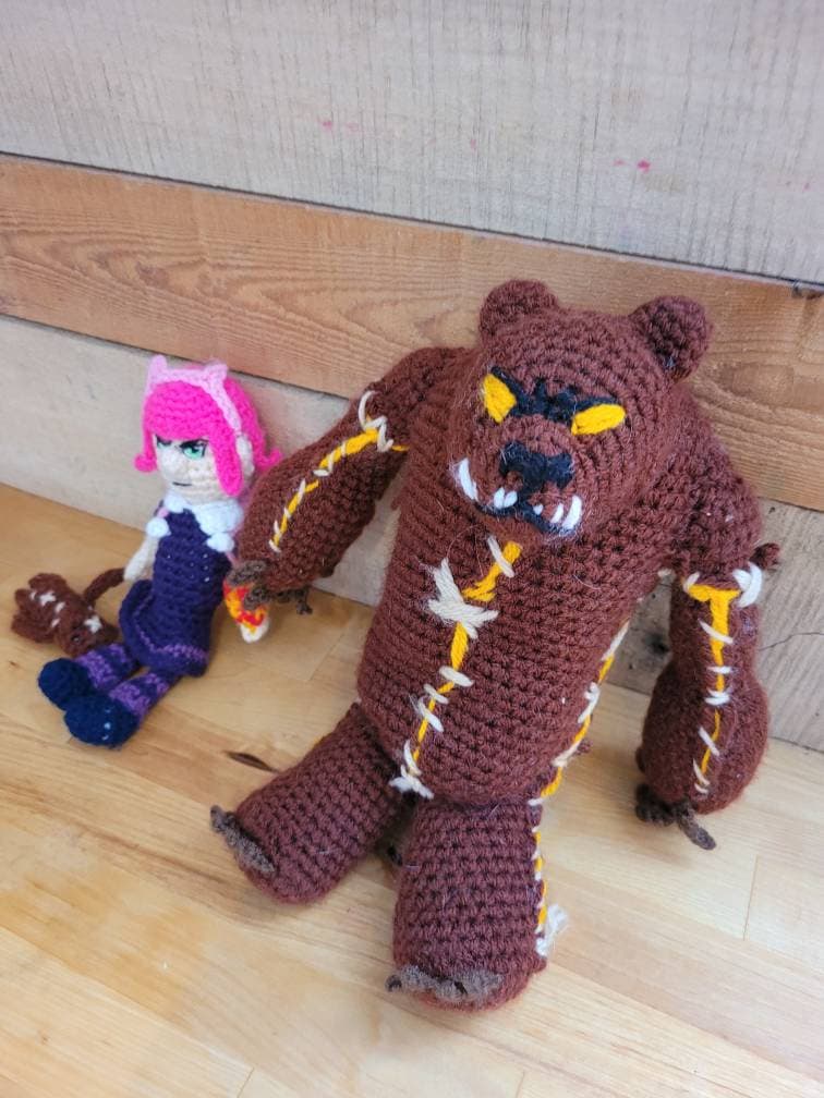 League of Legends Inspired Plushie Champion and Her Bear - Etsy