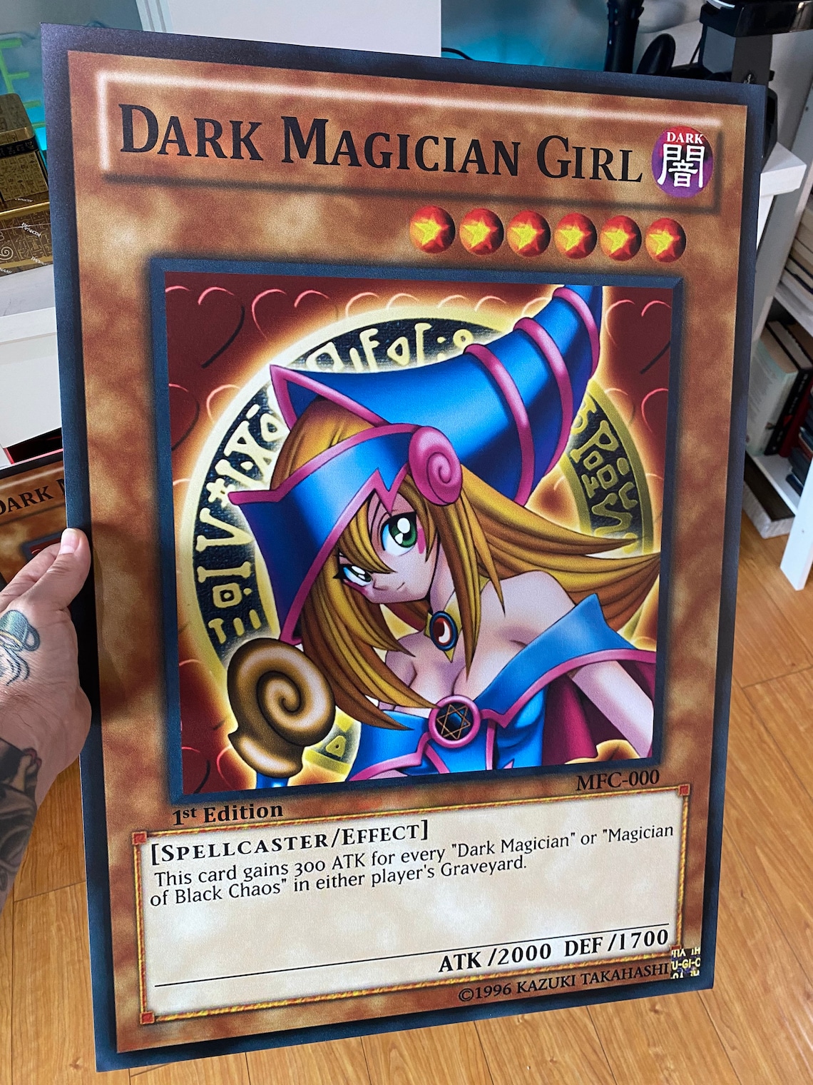 Dark Magician Girl Jumbo Yugioh Card MFC-000 1st Edition - Etsy