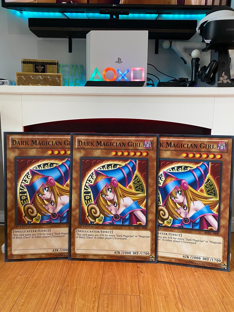 Dark Magician Girl Jumbo Yugioh Card MFC-000 1st Edition | Etsy