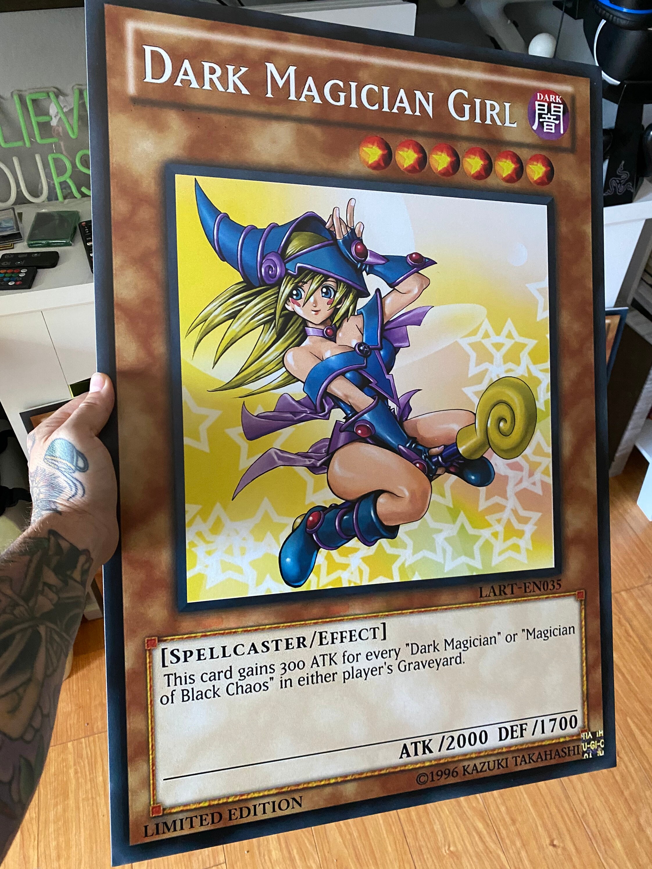 Dark Magician Girl LIMITED EDITION LART-EN035 Jumbo Yugioh - Etsy UK