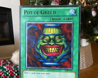 Pot of Greed Card - Etsy