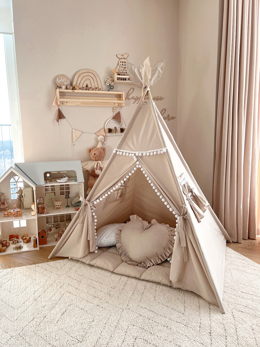 Tipi, Chic, Kinder-tipi, Tee-pee-zelt, Tee-pee, Tipi, Spielzelt, Kinder ...