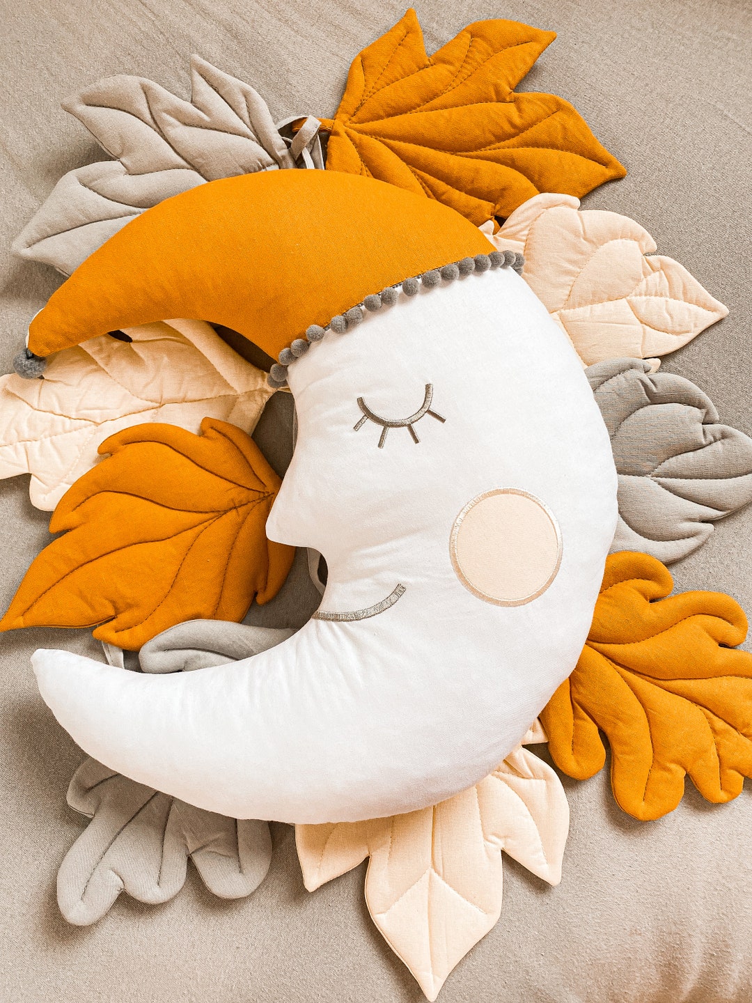 Moon Pillow Moon Cushion Crescent Moon Pillow Nursery Decor Kids Room ...