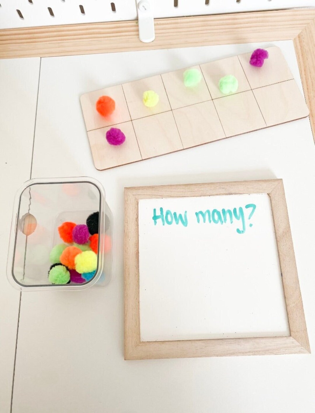 Ten Frame, Wooden Ten Frame, 10 Frame, Montessori Board, Sensory Board ...