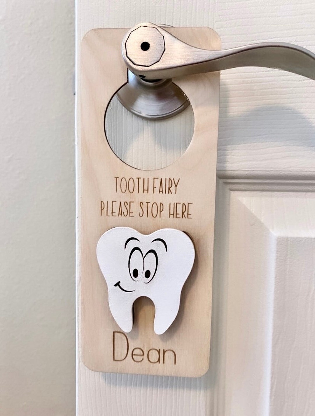 Tooth Fairy Money Holder, Tooth Fairy Door Hanger, Fairy Teeth Money ...