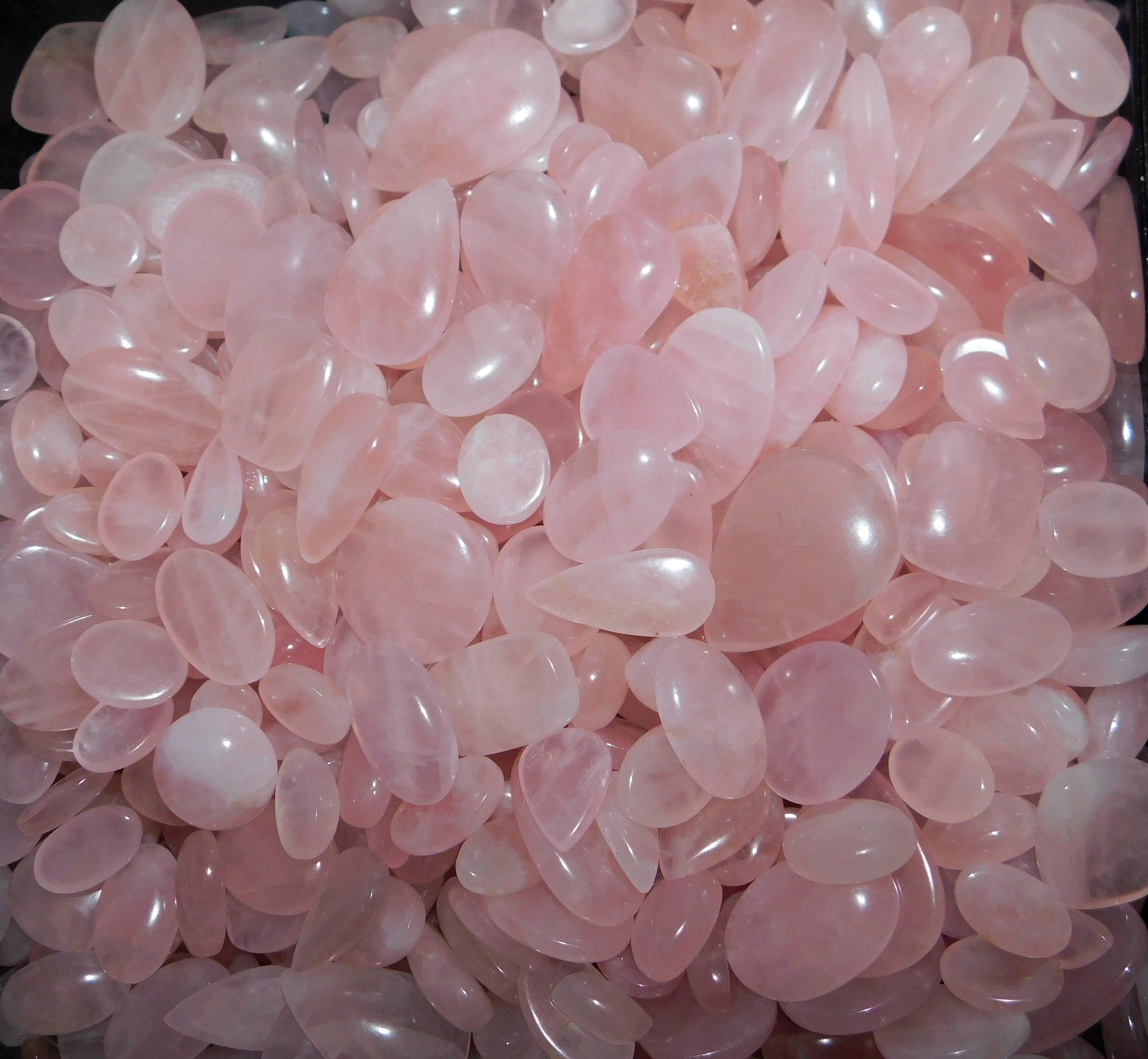 Semi Precious Rose Quartz Amazing Cabochon Rare Healing Rose | Etsy