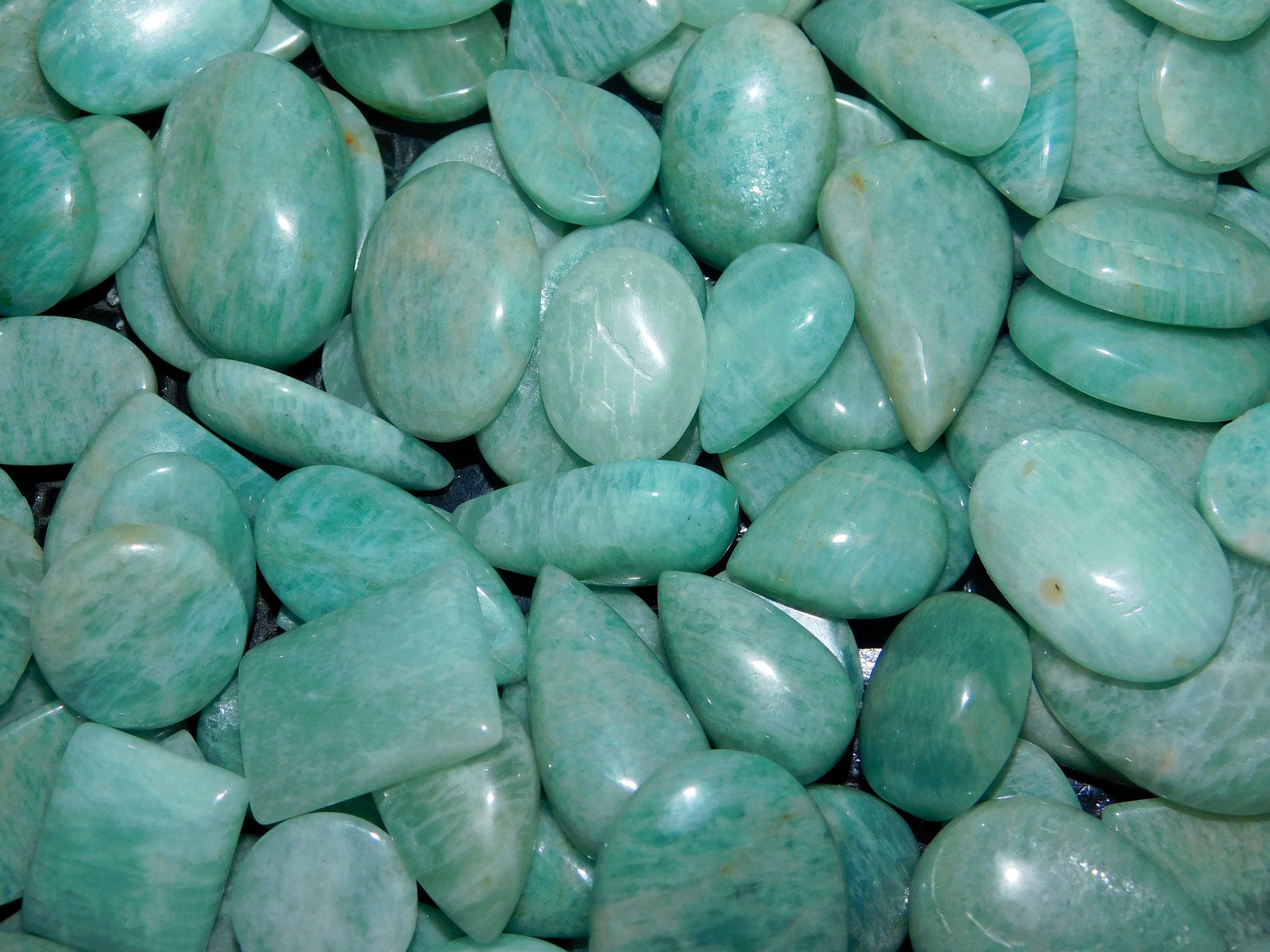 Natural Amazonite Cabochon Amazonite Gemstone Smooth | Etsy