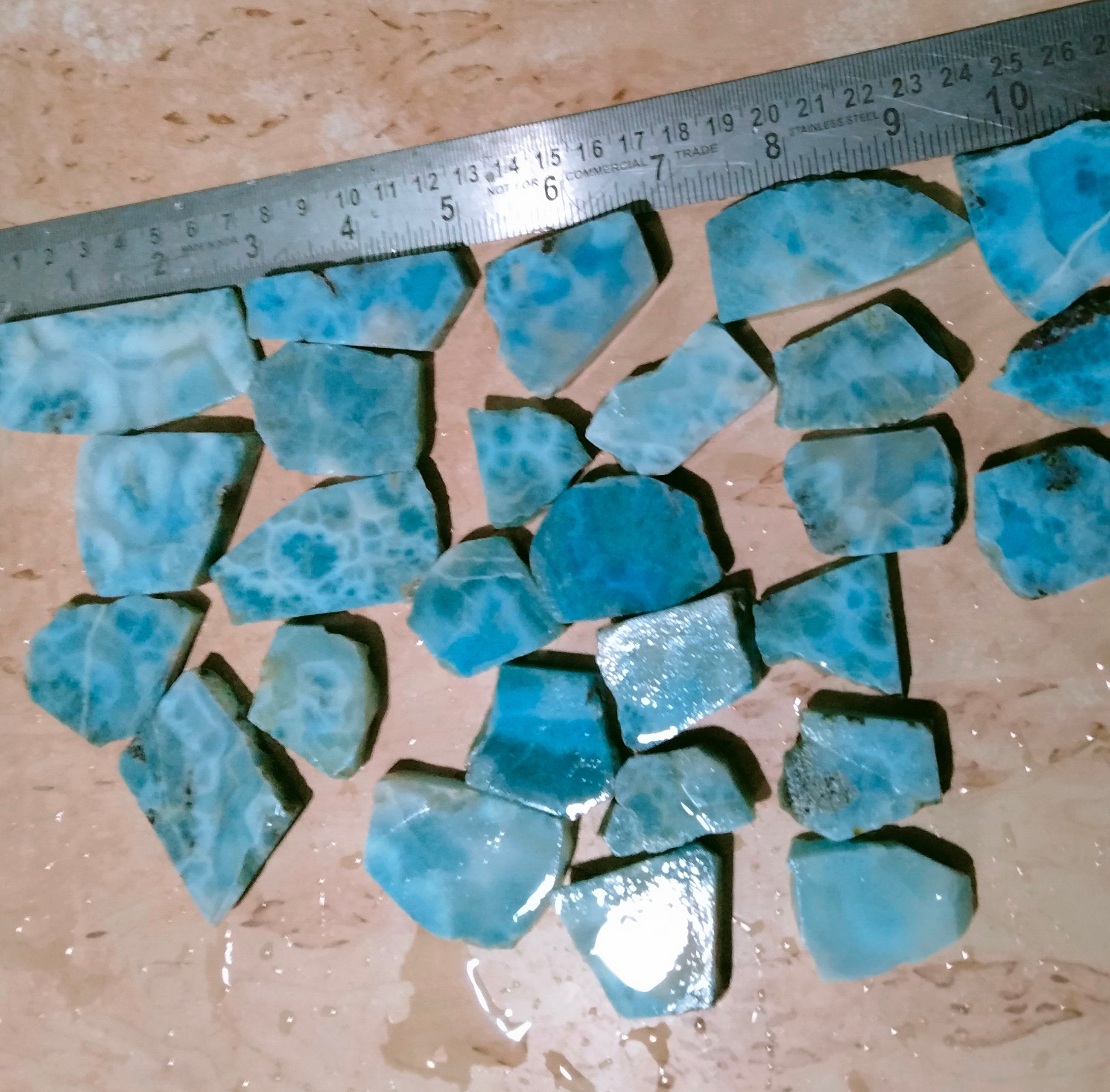 Larimar Dominican Larimar Larimar Stone Larimar Crystal - Etsy Australia
