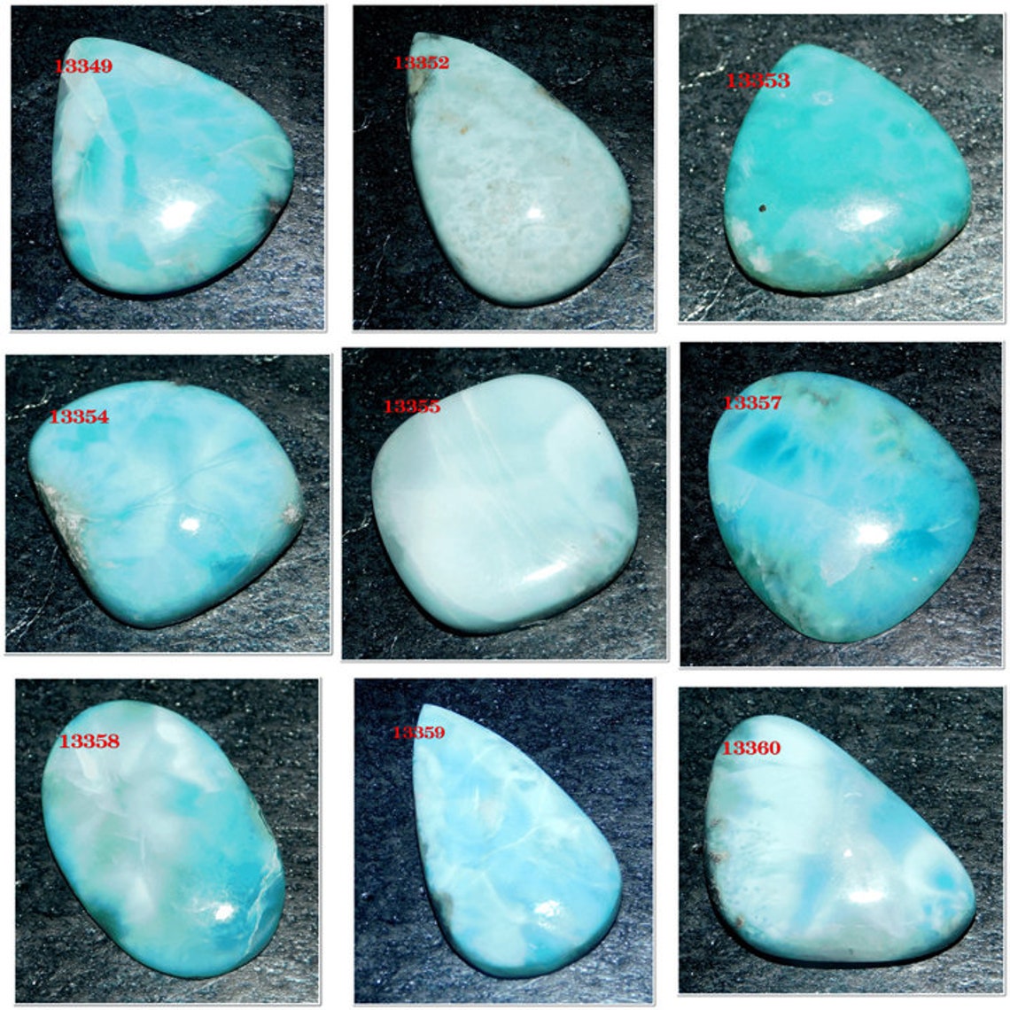 Caribbean Larimar Stone / Natural Gemstone / Designer Larimar | Etsy