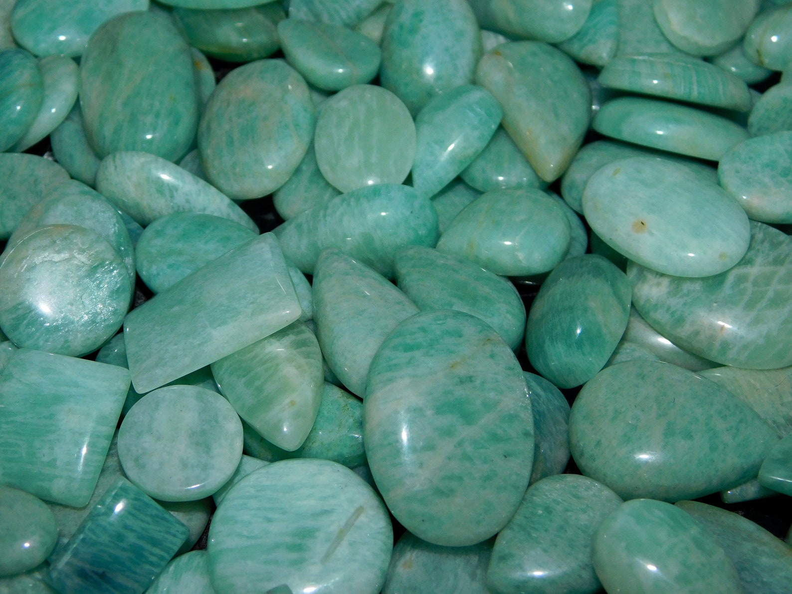 Natural Amazonite Cabochon Amazonite Gemstone Smooth | Etsy