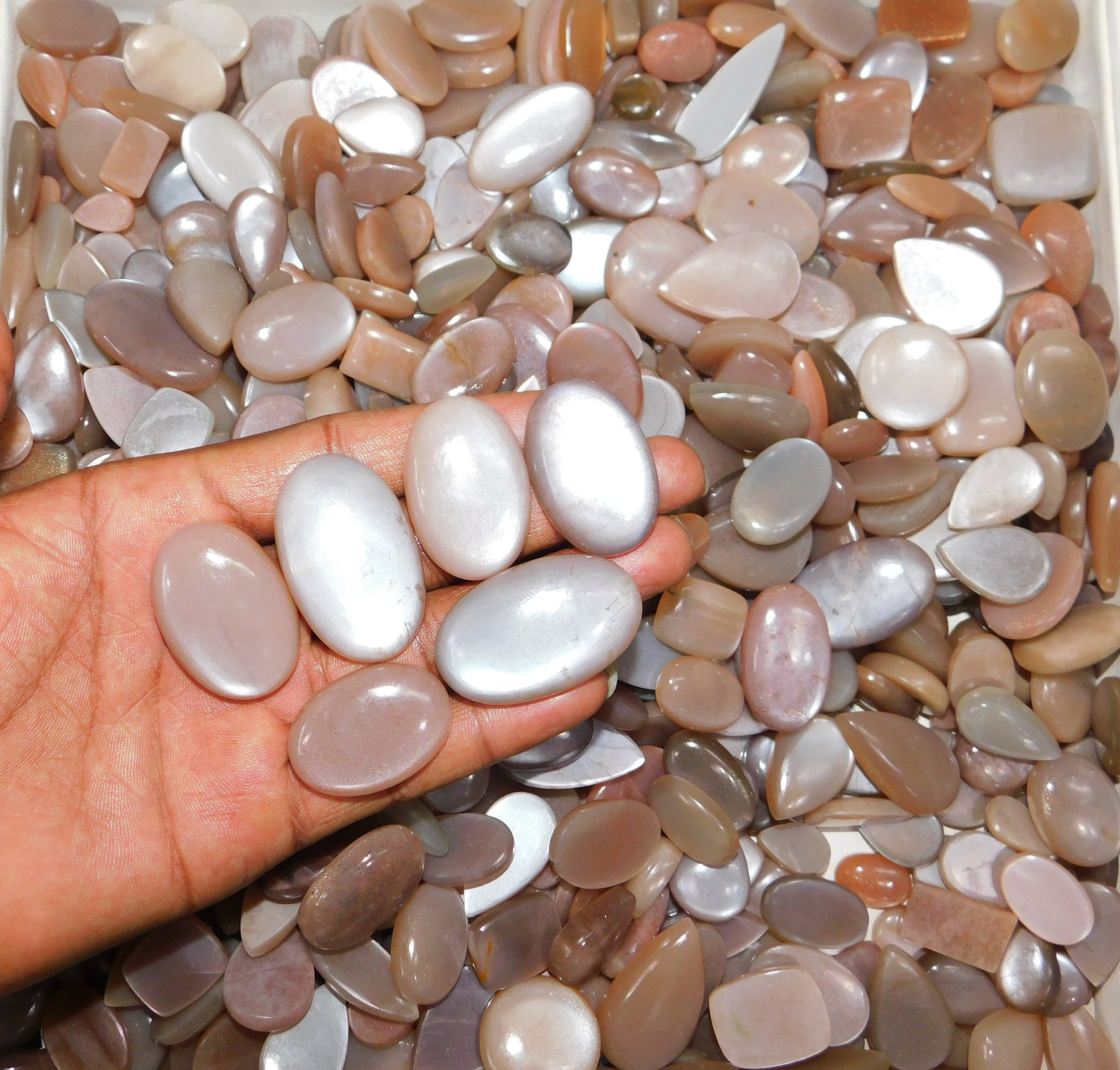 Natural Peach Moonstone Hand Polished Gemstone Moonstone - Etsy