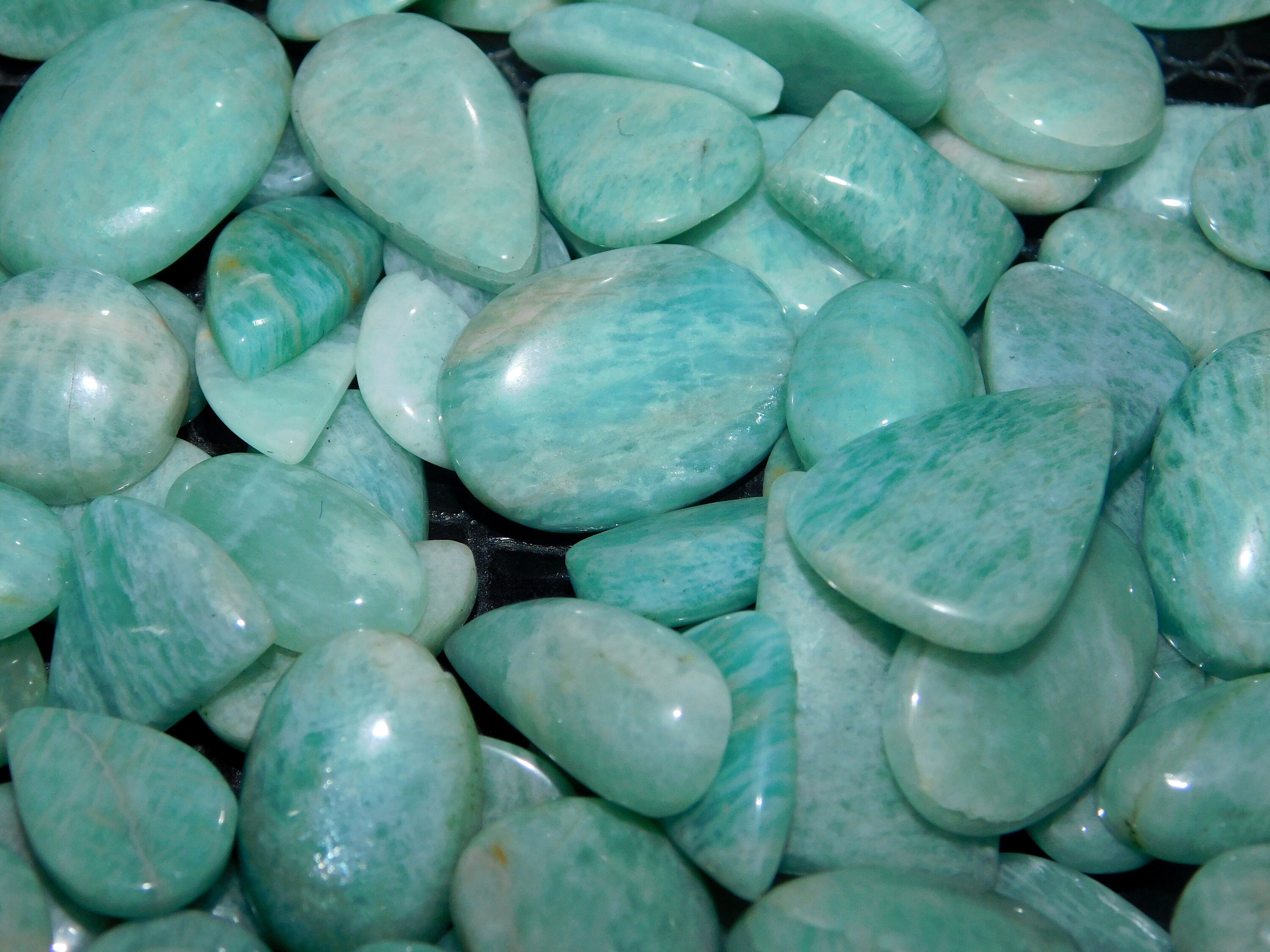 Natural Amazonite Cabochon Amazonite Gemstone Smooth | Etsy