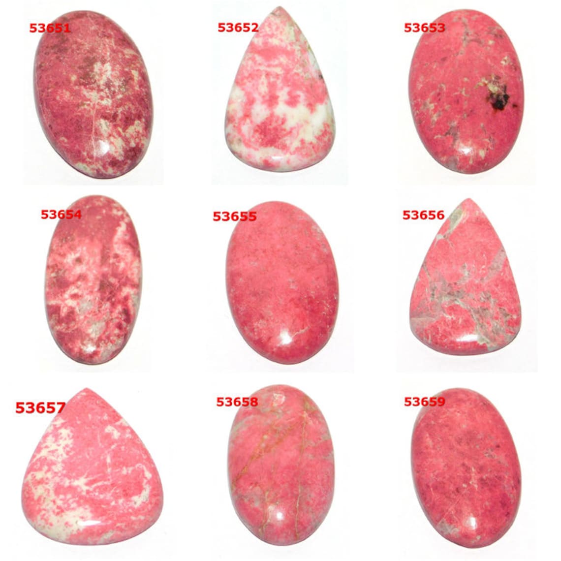 Thulite Thulite loose stone 100%Natural Thulite gemstone | Etsy