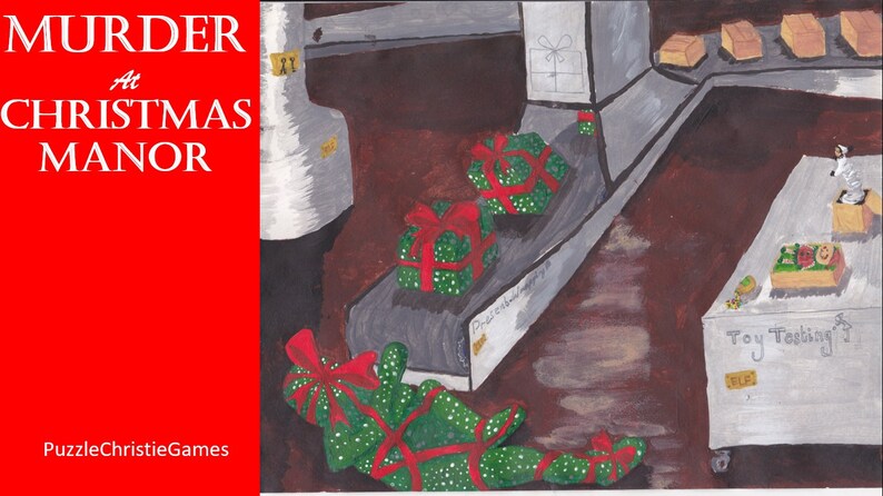 Murder at Christmas Manor: Murder Mystery Dinner Party Game PRINTABLE ...