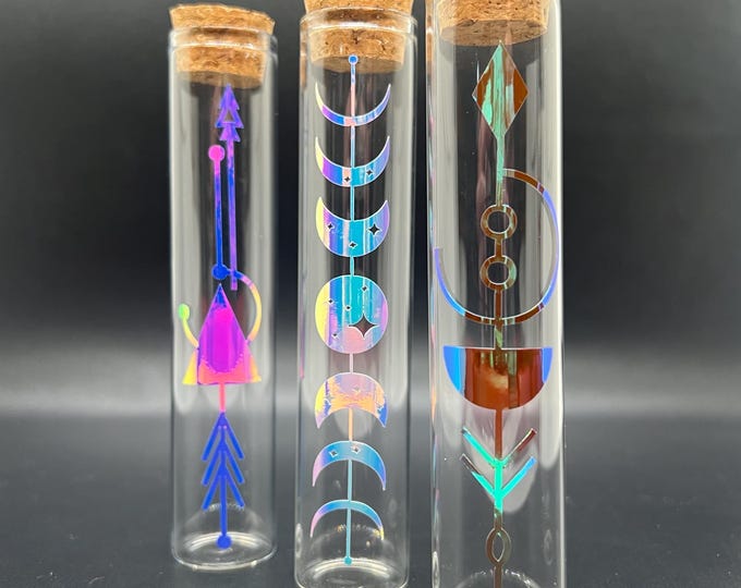 Celestial Arrow / Moon Phase (wide) Doob Tube Set - Etsy