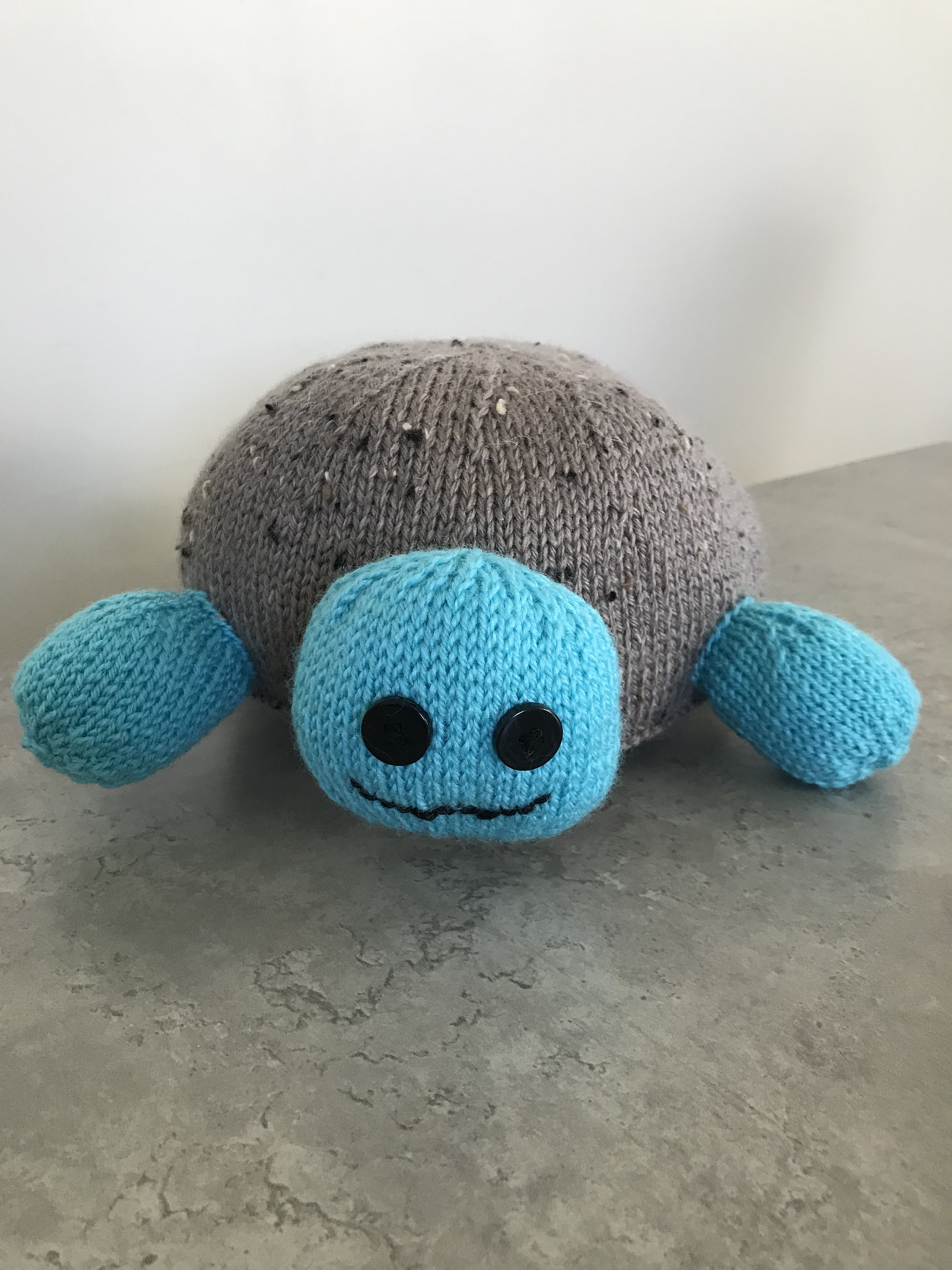 Shelley the Turtle Plush Stuffed Toy Handmade Toy, Soft Knitted Novelty ...